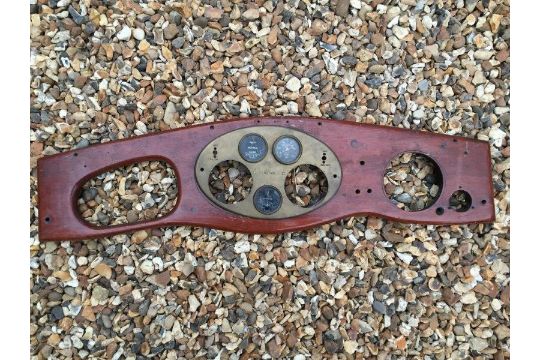 1930 Riley 9 - a mahogany dashboard with brass oval Rotax dashboard ...