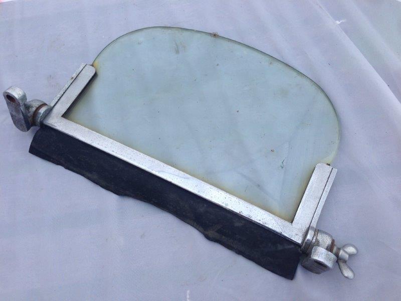 A 1920s/30s period Brooklands type aero screen.