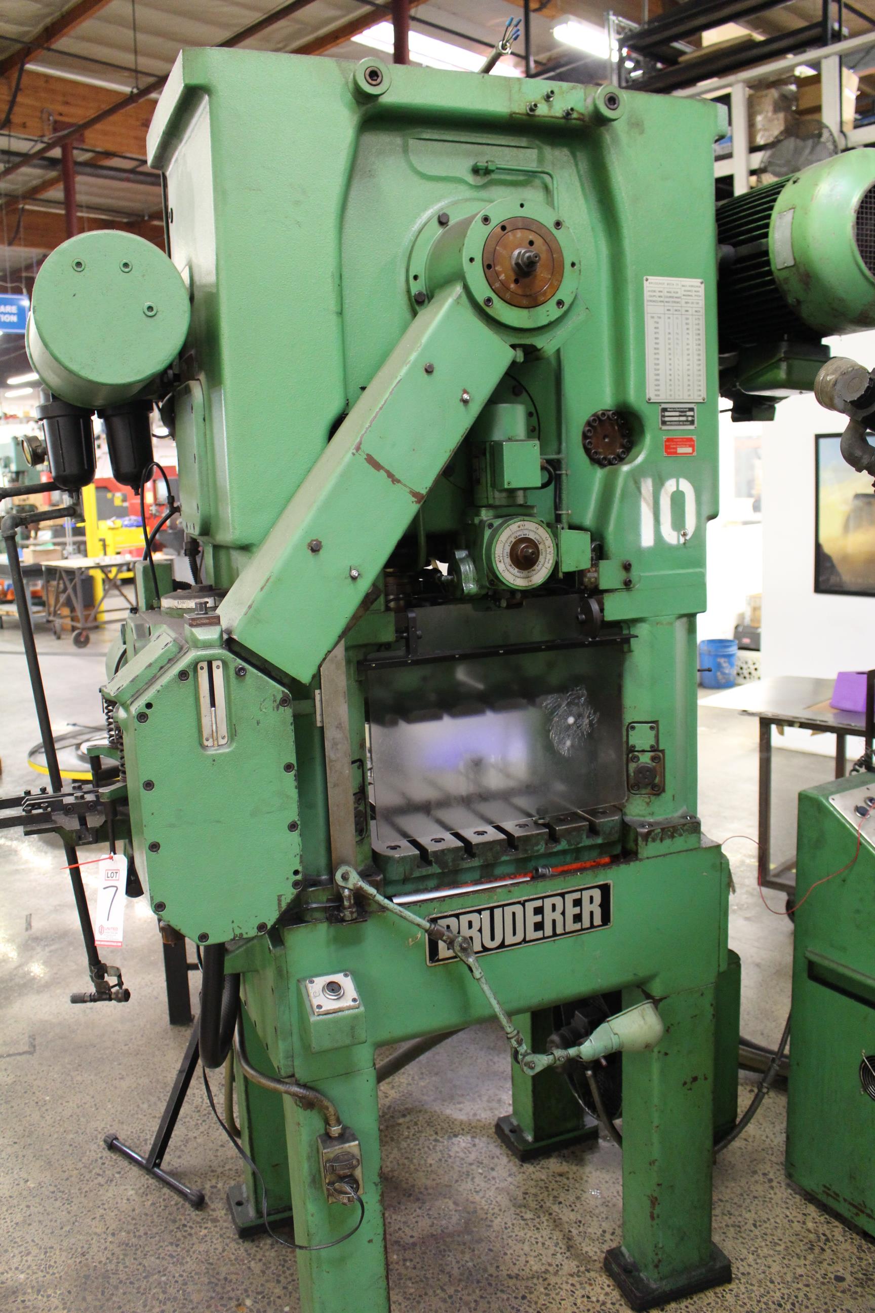 BRUDERER MODEL BSTA 25 HIGH SPEED STAMPING PRESS, 25-TON CAPACITY, 21. ...