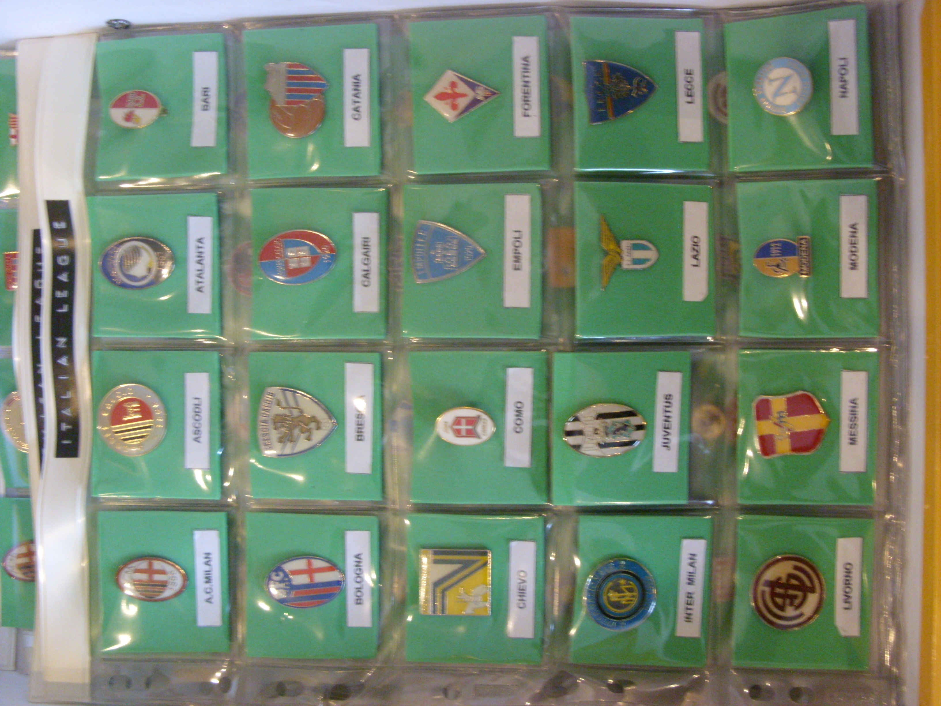 Football Badges, a collection of 298 football badges, a wide variation ...