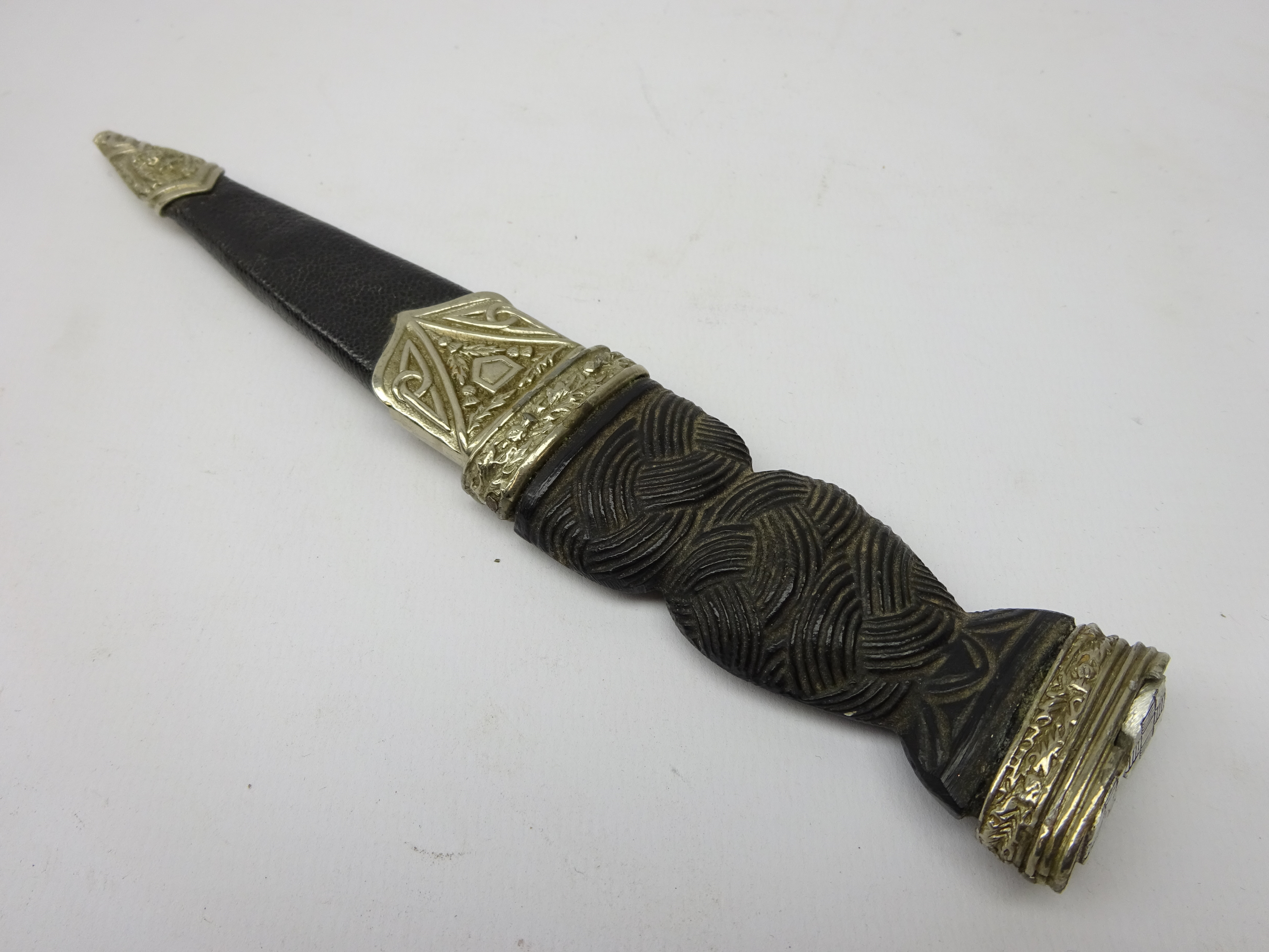 Scottish Skean Dhu dagger, etched makers mark 'J Nowill &Sons Ltd ...