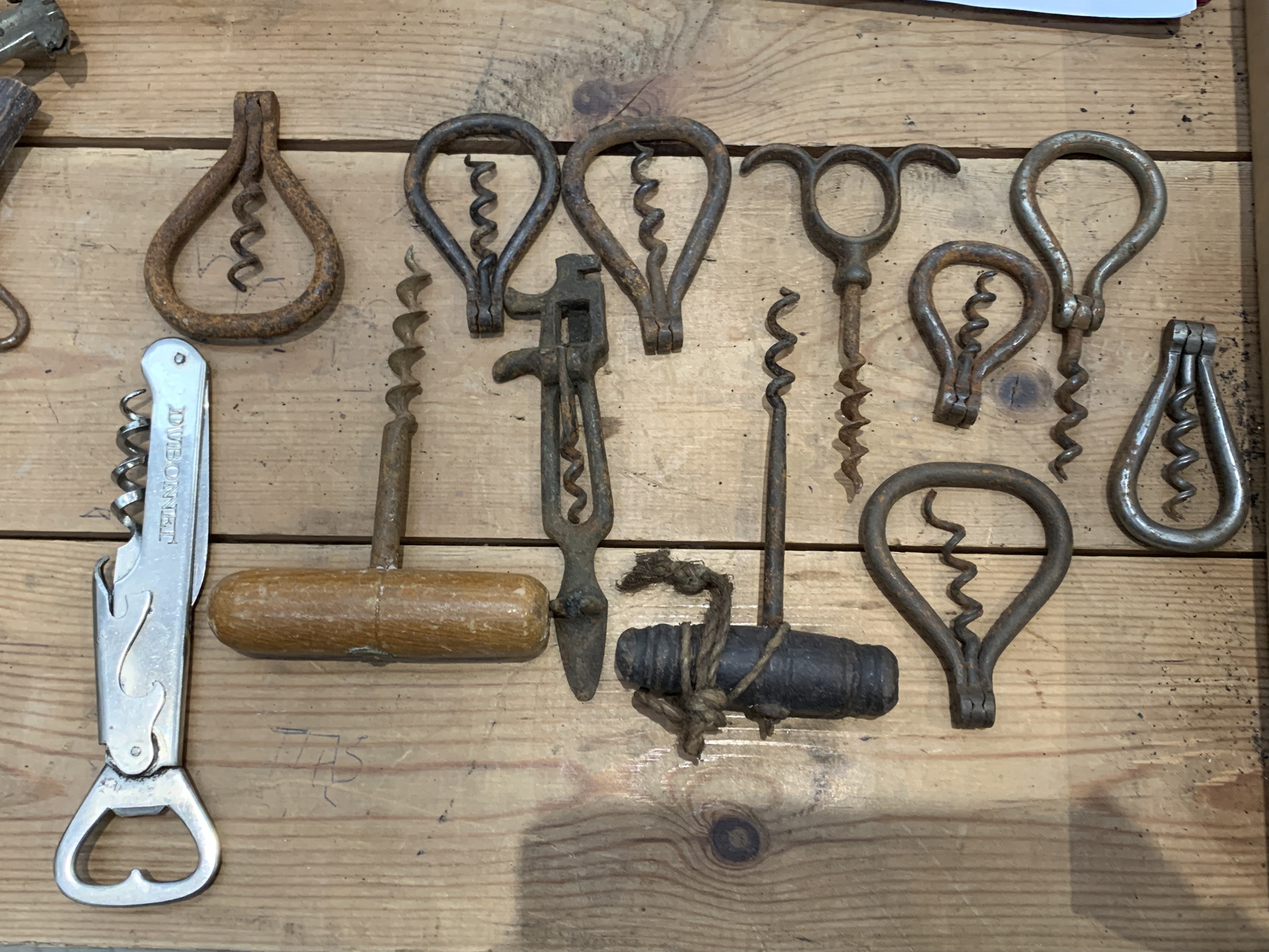 A collection of corkscrews