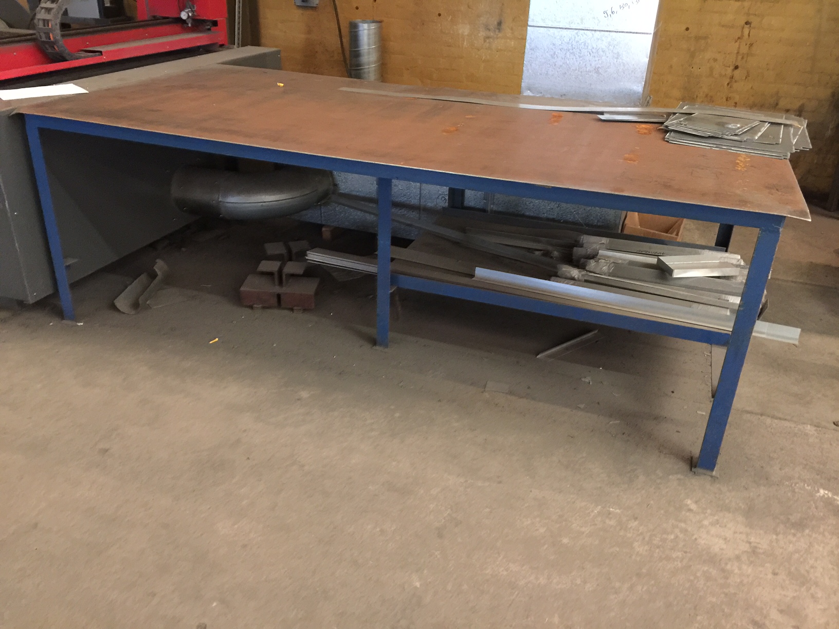 4ft x 8ft Steel work table