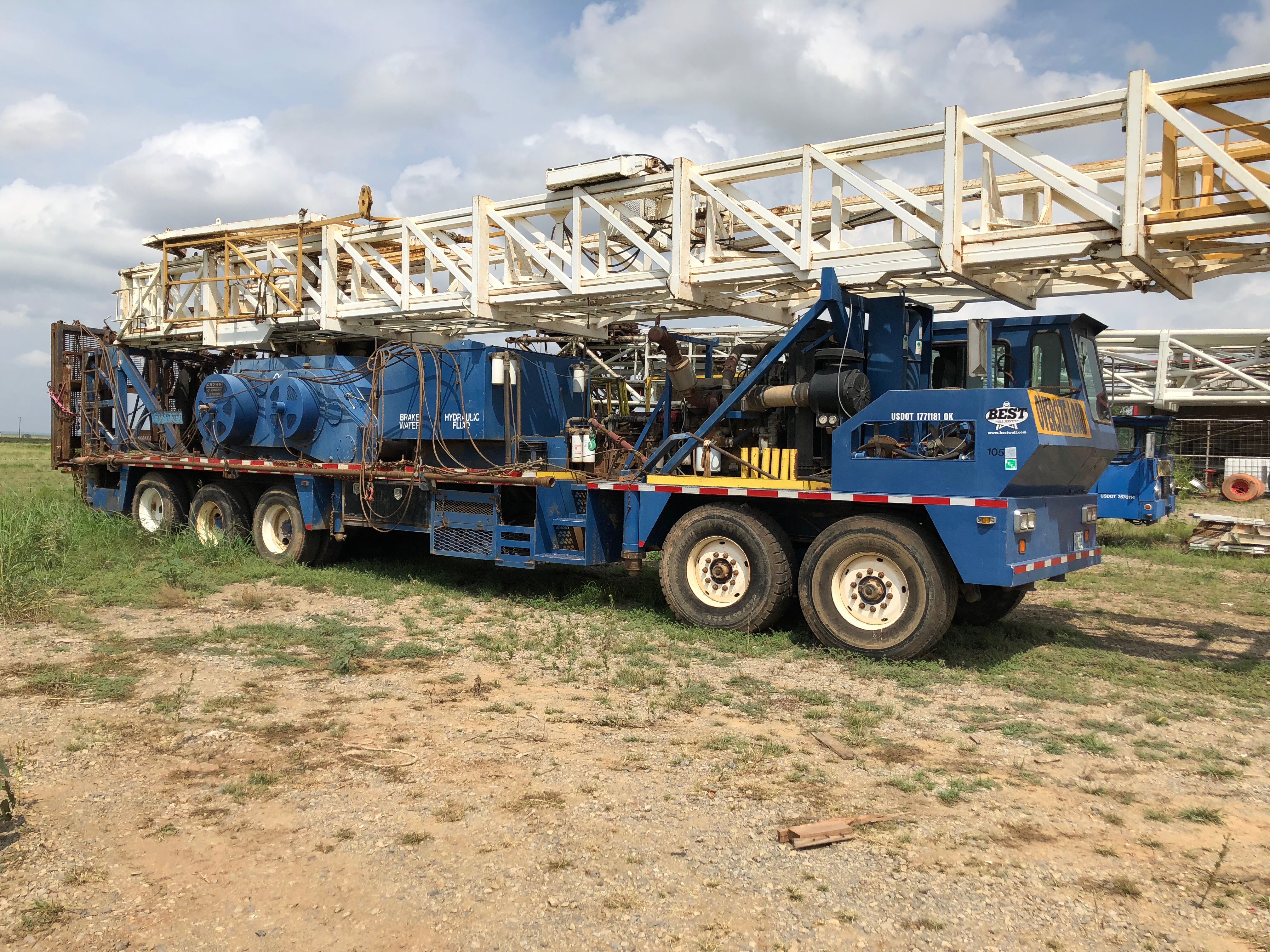 2008 STEWART & STEVENSON/CROWN, WORKOVER RIG, VIN# 1C9SX15499R978004 ...