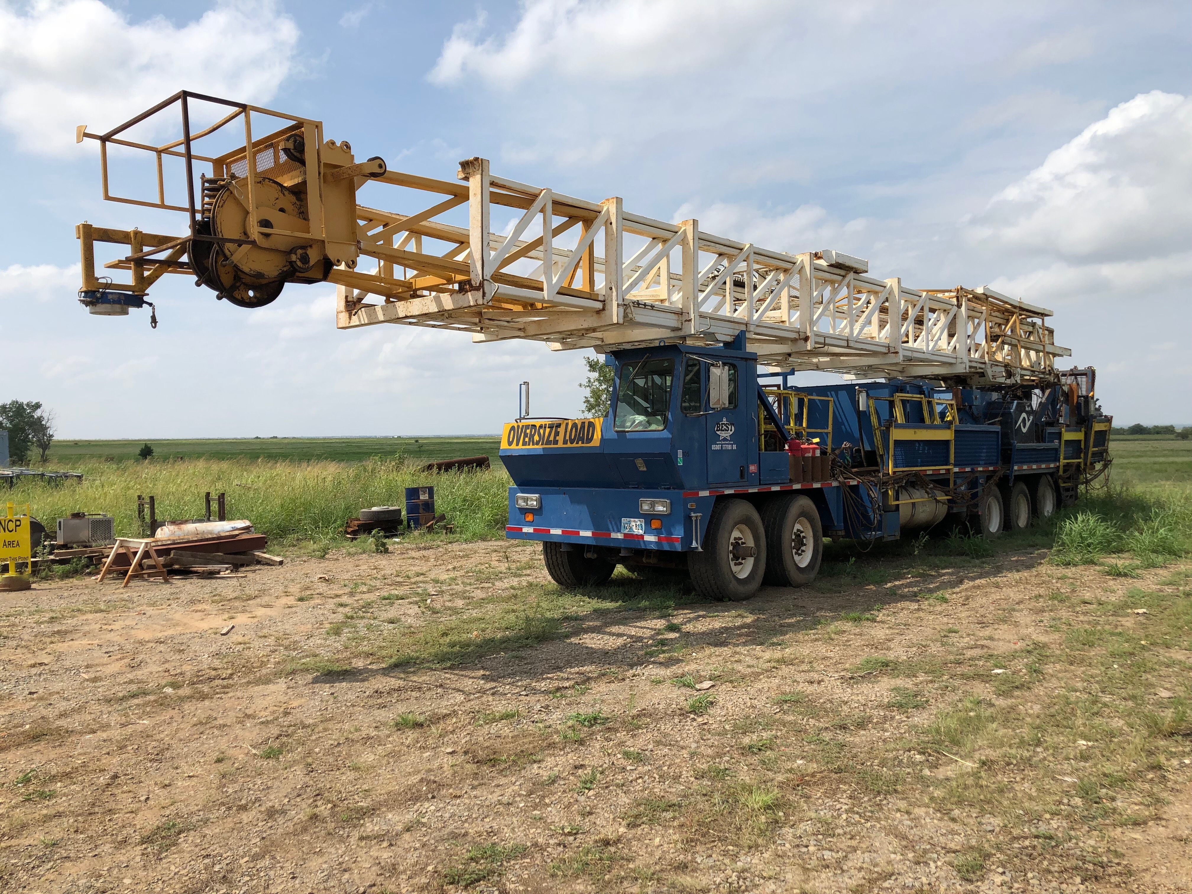 2008 STEWART & STEVENSON/CROWN, WORKOVER RIG, VIN# 1C9SX15499R978004 ...