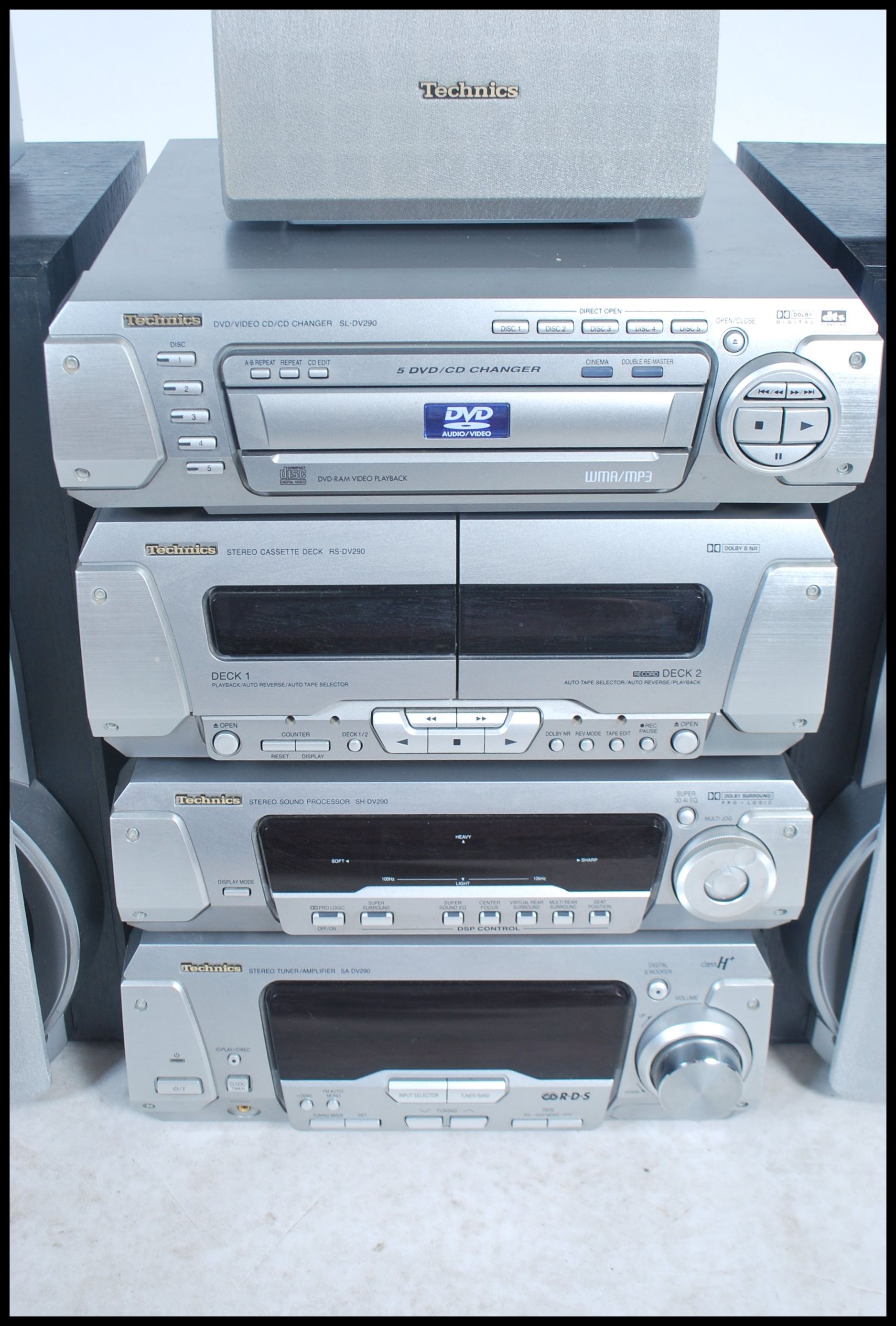 A 1990's / late 20th century Technics stacking hi-fi systems to include ...