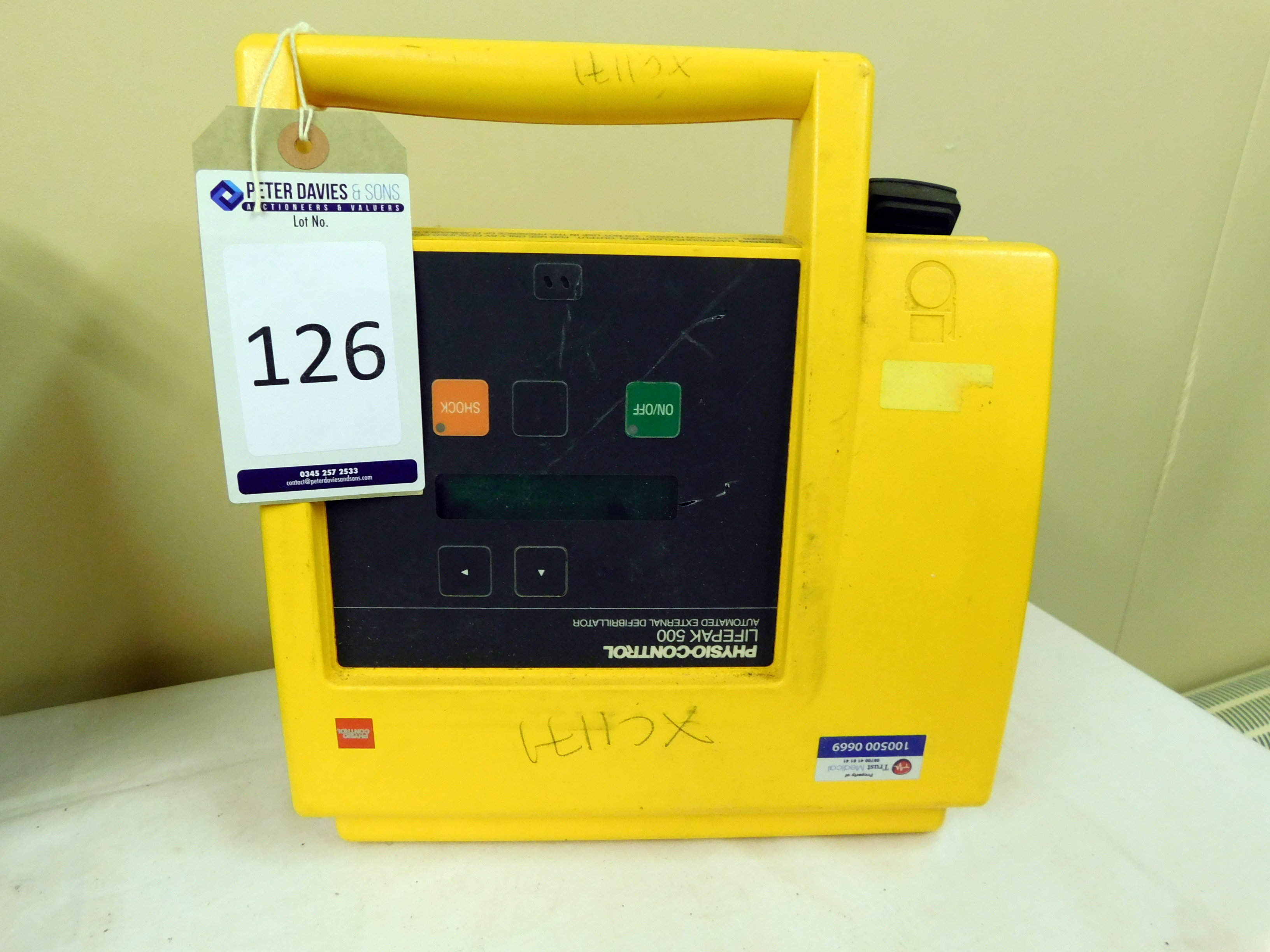 Medtronic Lifepak 500 Defibrillator, Serial Number: 11361142, Asset ...
