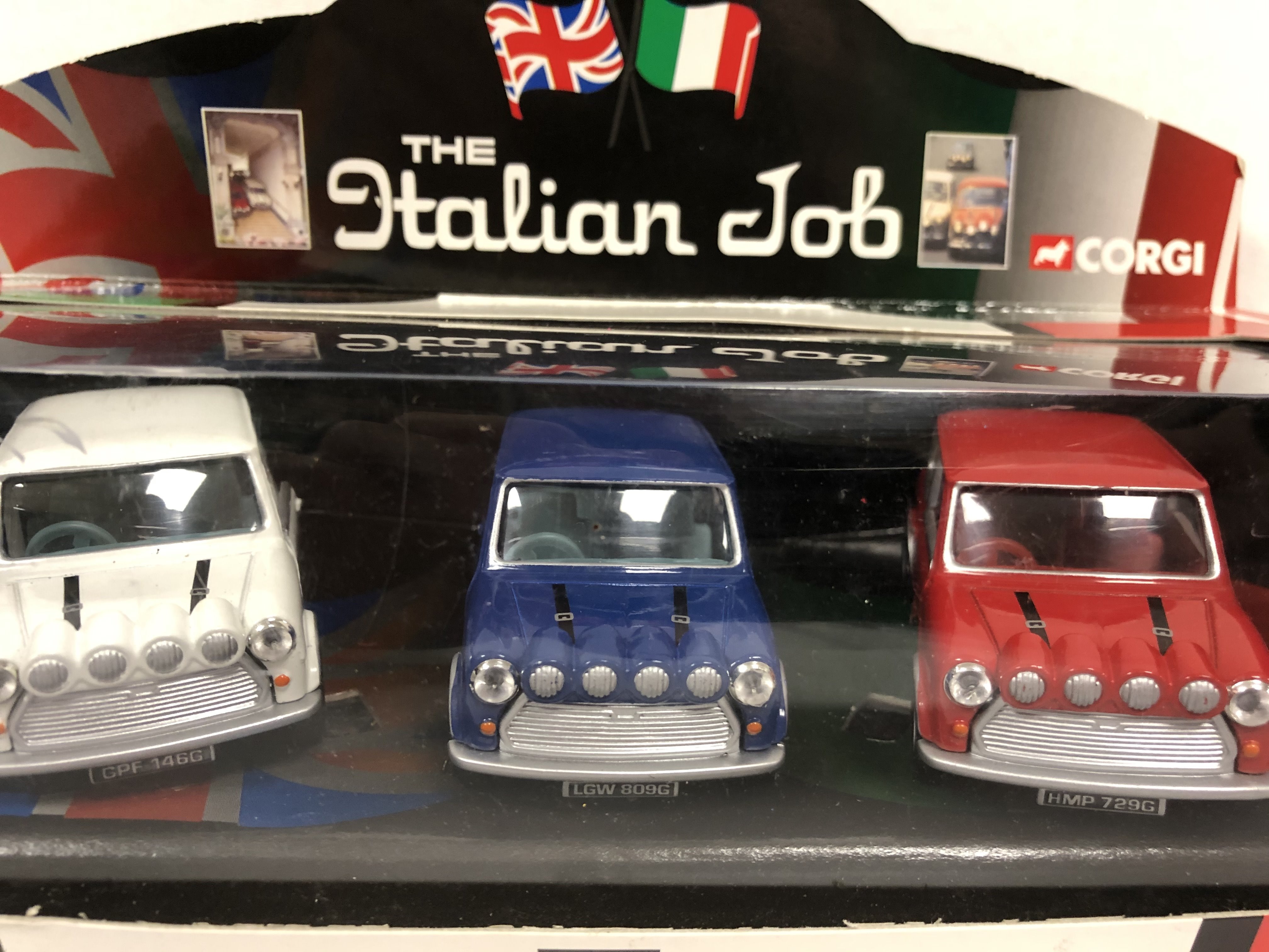 THE ITALIAN JOB MINI SET C.1998 BY CORGI, NO 05506, IN ORIGINAL BOX ...