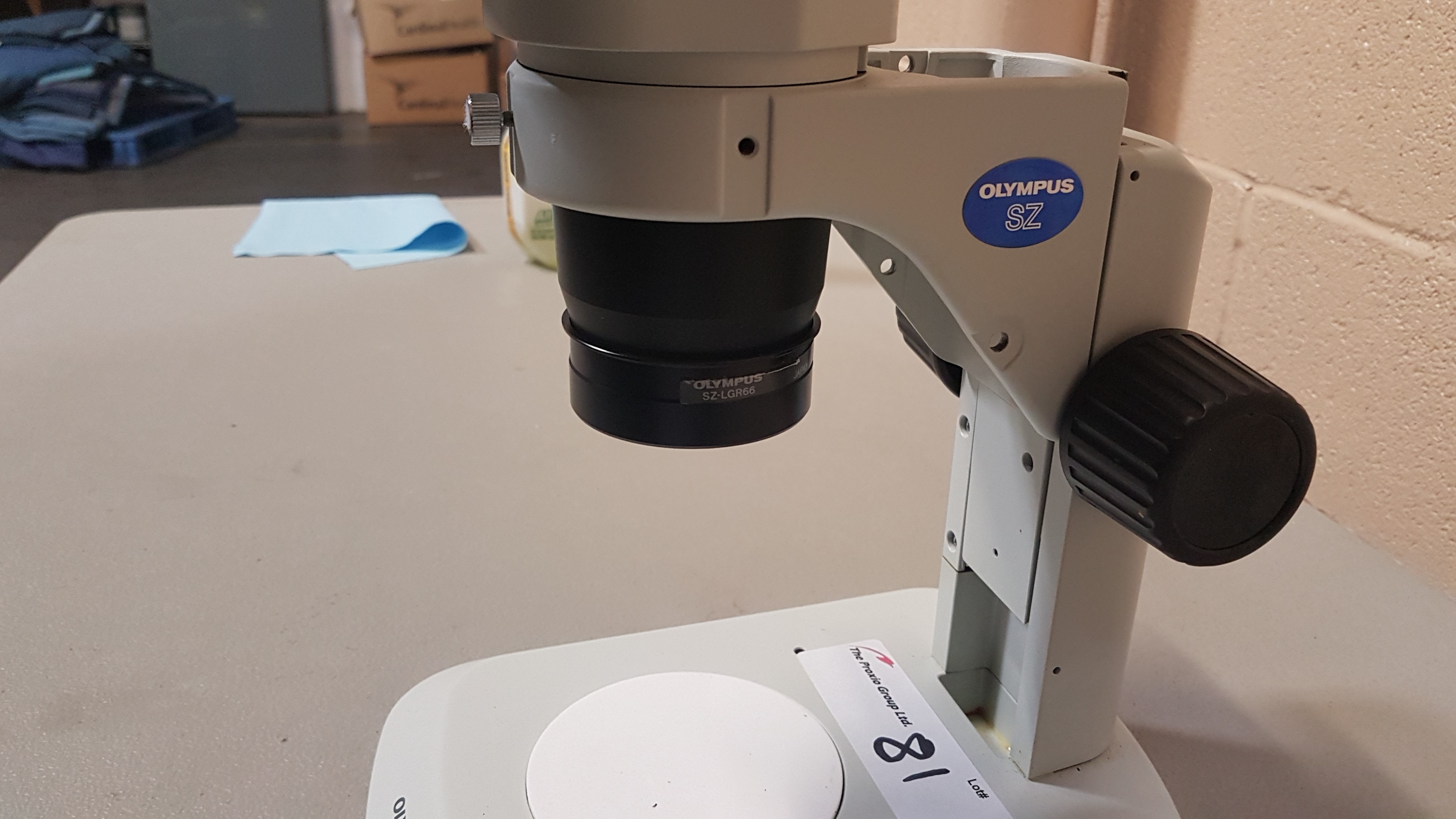 Olympus bifocal microscope, model SZ61.