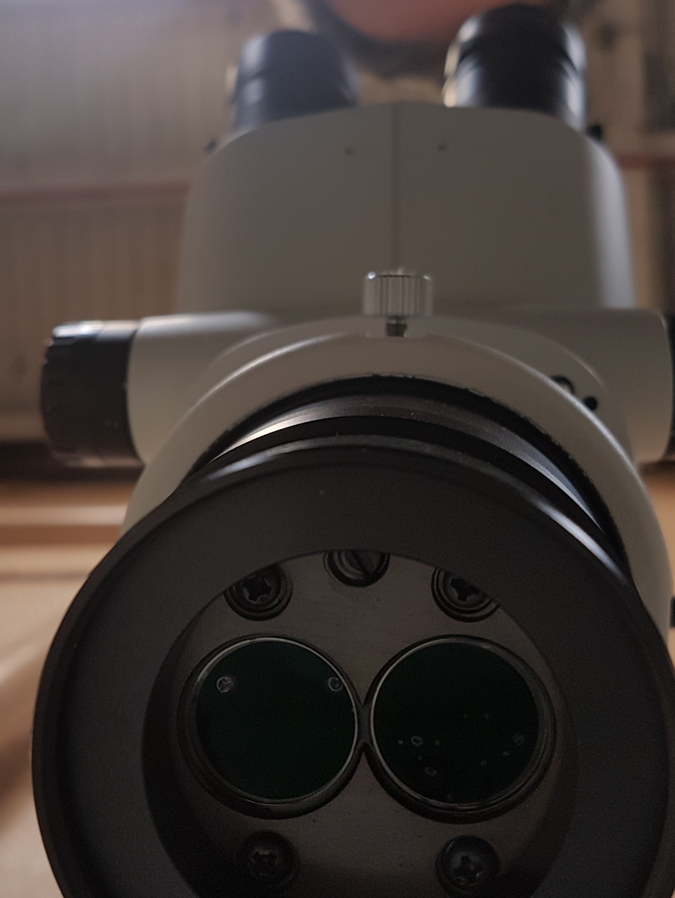 Olympus bifocal microscope, model SZ61.