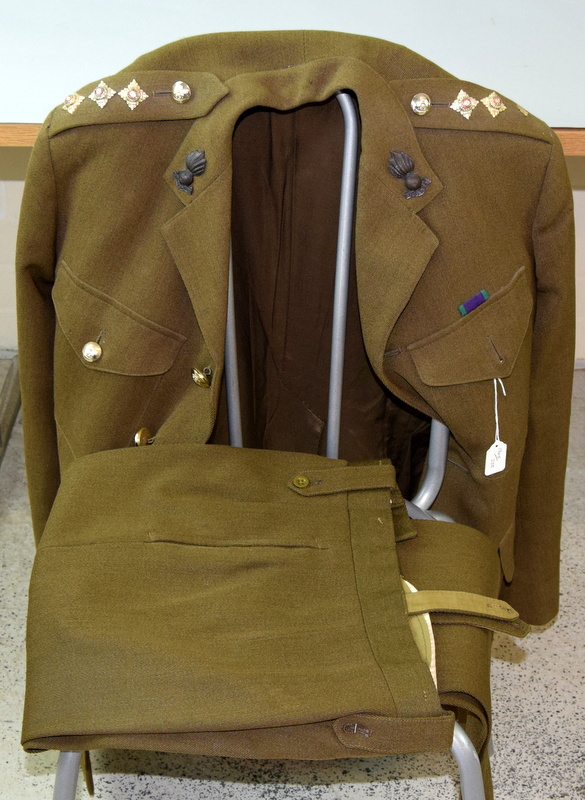 A Royal Artillery RA No.2 dress uniform of jacket & trousers