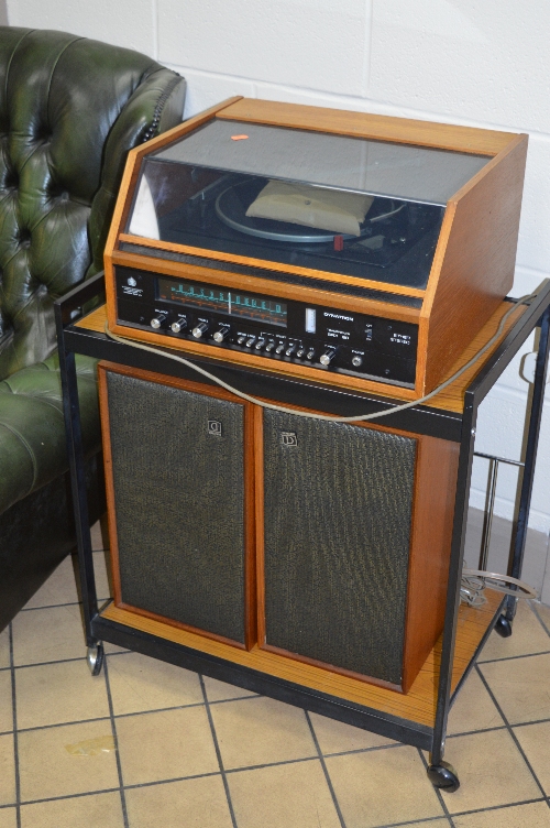 A VINTAGE DYNATRON SRX 26 TRANSPOWER RADIOGRAM, and a pair of Dynatron ...