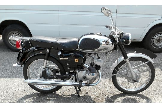 A Bridgestone 90 Deluxe motorcycle, nut and bolt restoration, from a ...