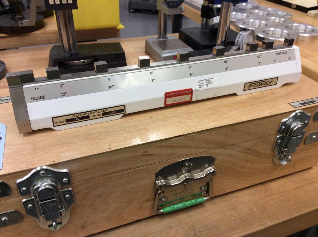 Fowler caliper checker, 12" range, sn 662 with case