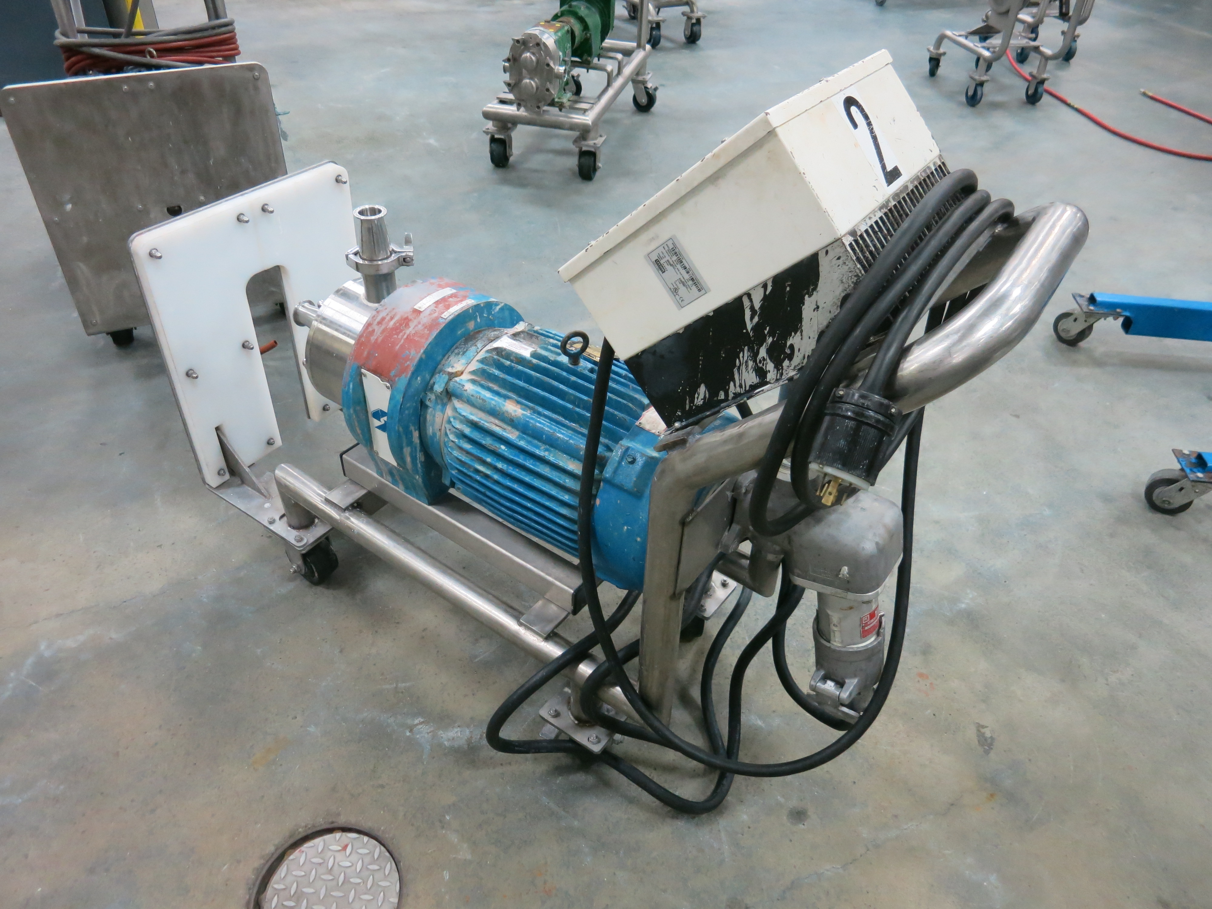 Silverson high shear mill , model 450LS, s/n 450LSB2655, with Leeson ...