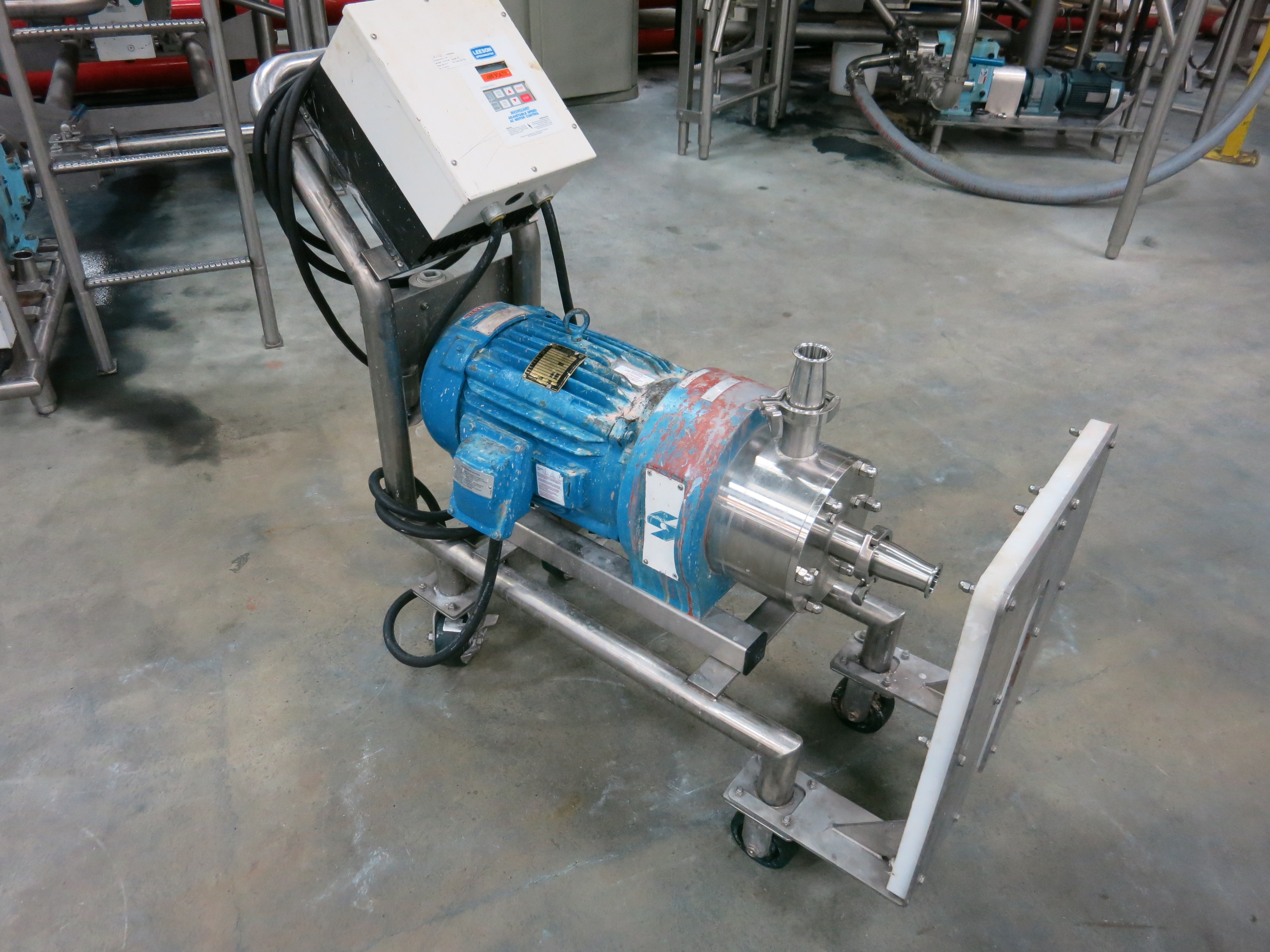 Silverson high shear mill , model 450LS, s/n 450LSB2655, with Leeson ...