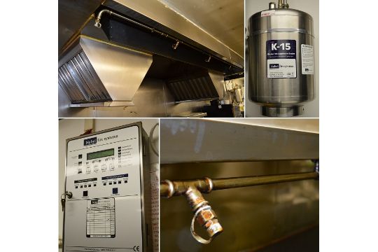 1 x Nobel K15 K-Series Kitchen Fire Suppression System With Ceiling ...