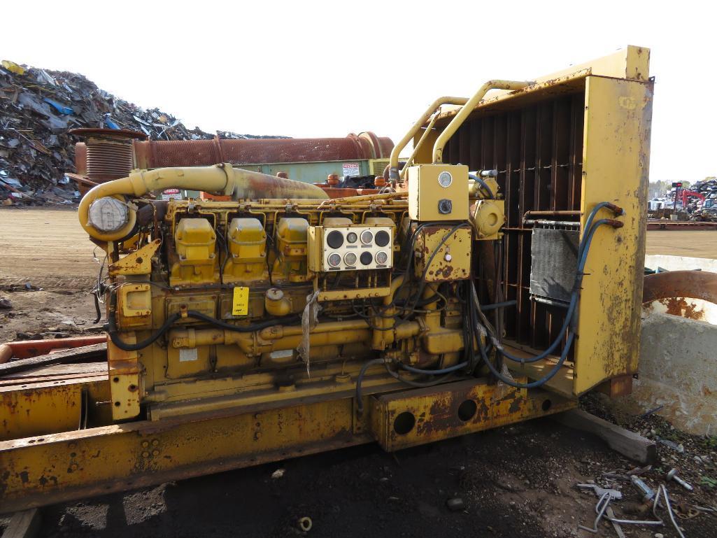 Caterpillar 12-Cylinder Skid Mounted Diesel Engine