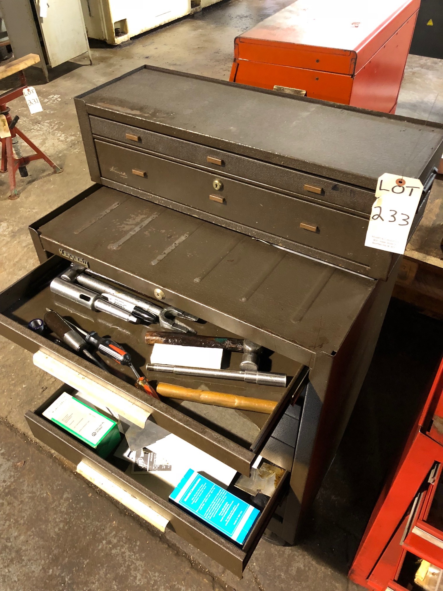 KENNEDY TOOL BOX W/CONTENTS
