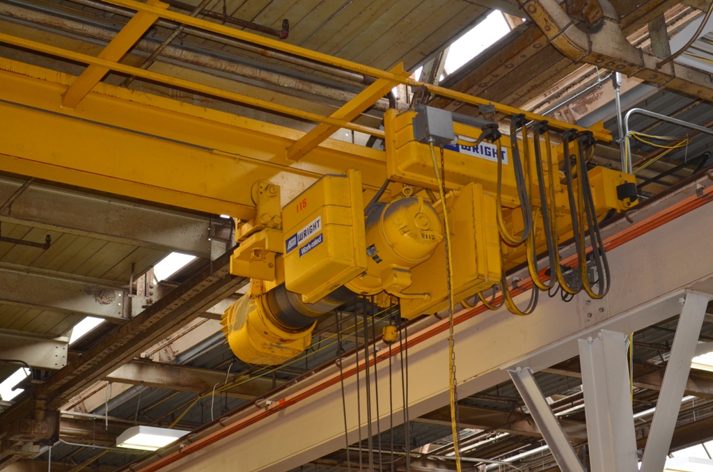ACCO 10 TON CAPACITY OVERHEAD BRIDGE CRANE, SINGLE GIRDER, ACCO-WRIGHT ...