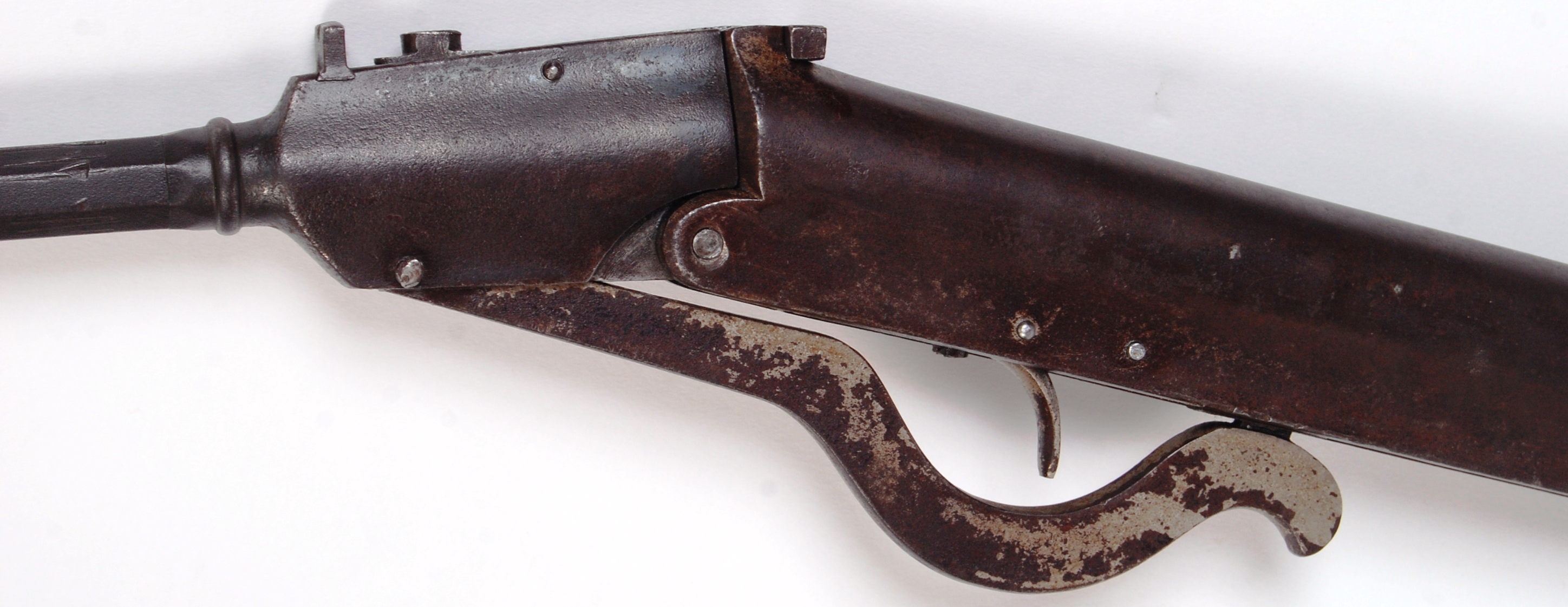 A rare antique early Gem .177 calibre break-barrel air rifle. German ...