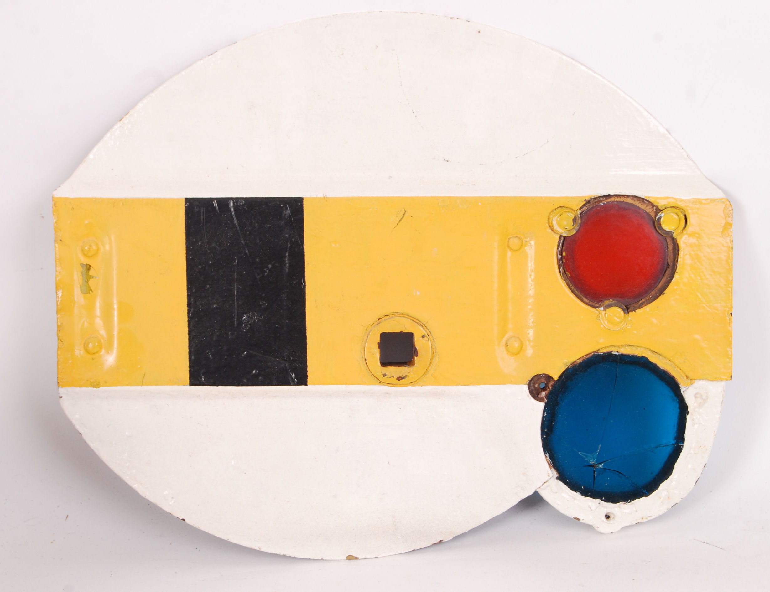 An original vintage local interest railway locomotive Shunt Signal ...