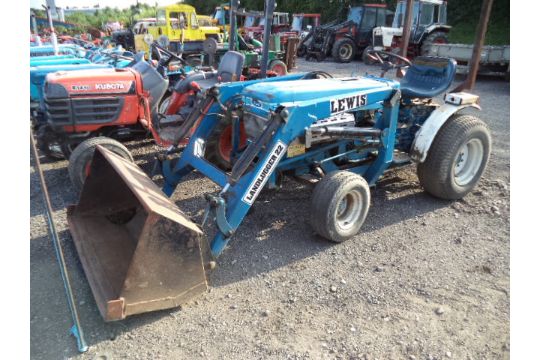 FORD 1210 4WD compact tractor with LAND LUGGER 22 front loader (R&D)