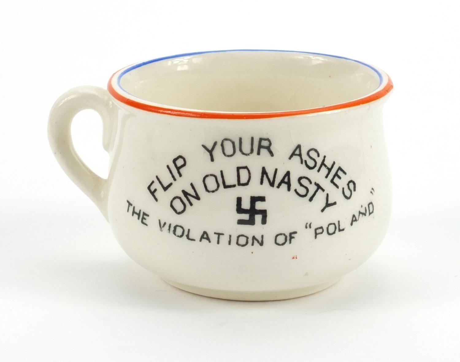 Fielding's crested china Gest-A-Po Hitler chamber pot together with an ...