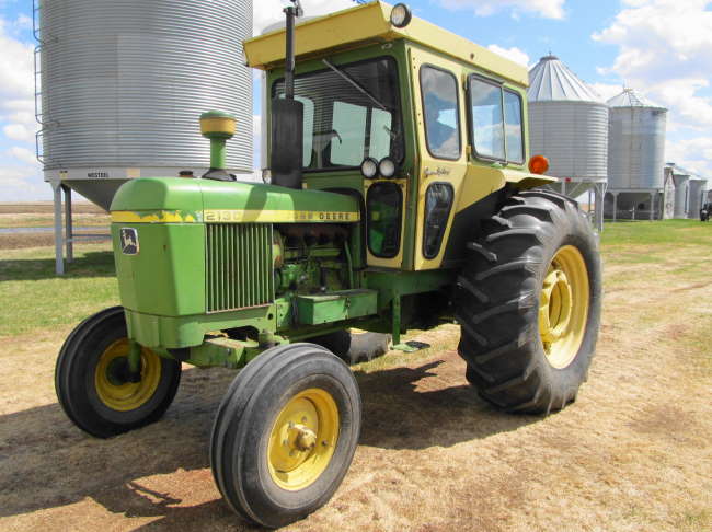 JOHN DEERE 2130 2WD TRACTOR; 2785 Hours, Saf-Gard Cab, 18-4-30 Tires ...