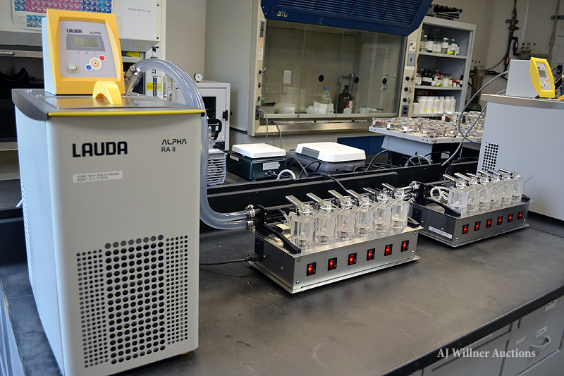 Lauda Alpha RA8 Cooling Thermastat w/ (2) Perme Gear V6, 6-Station ...