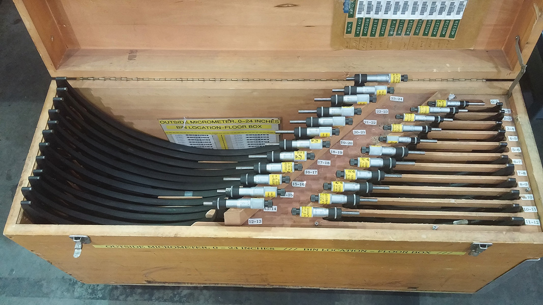 STARRETT OD MICROMETER SET 1''-2'' TO 23''-24''