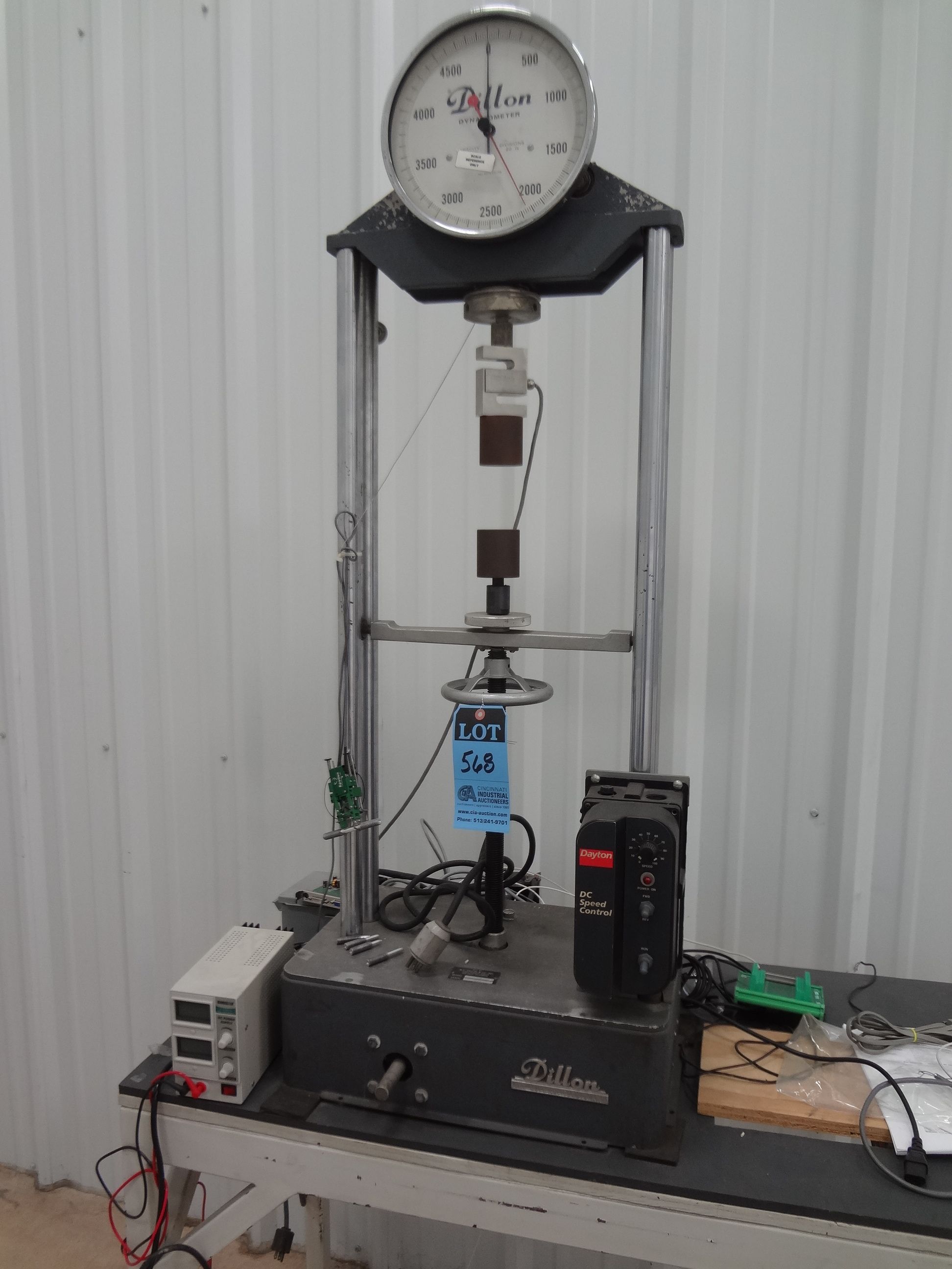 DILLON MODEL LW DYNAMOMETER; S/N 6507, 5,000 LB. CAPACITY