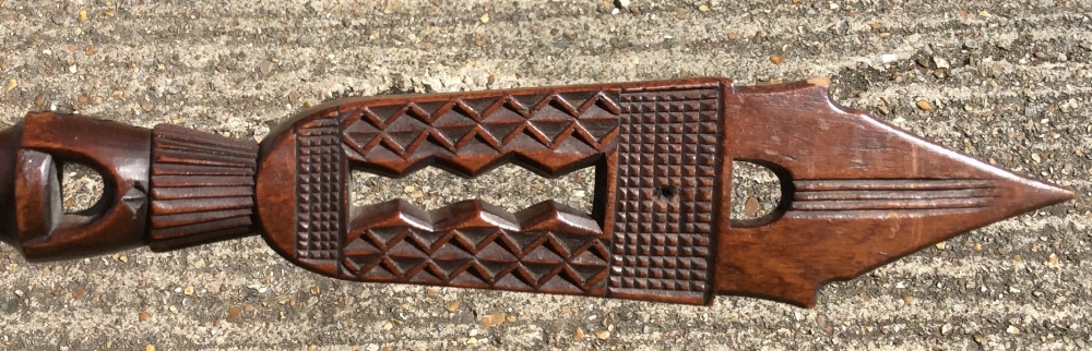 A 19th century West African (Cameroon) carved Duala tribe ceremonial ...