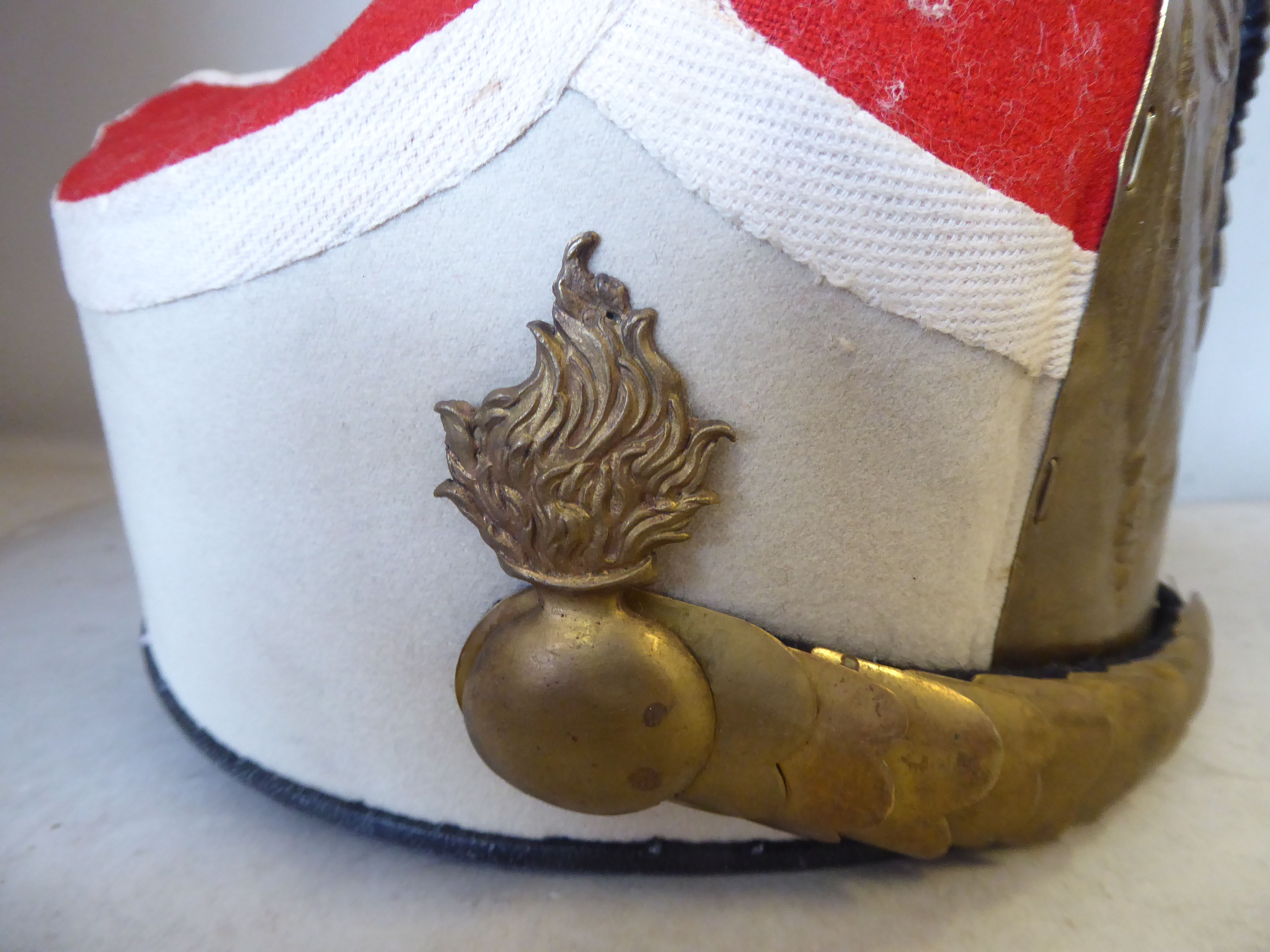 A reproduction of an Imperial Russian Mitre cap with an embossed metal ...