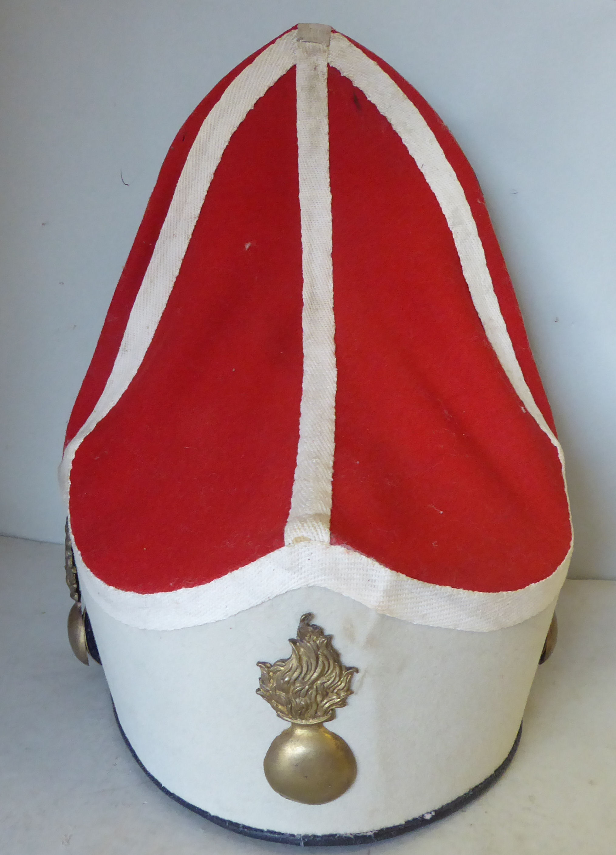 A reproduction of an Imperial Russian Mitre cap with an embossed metal ...