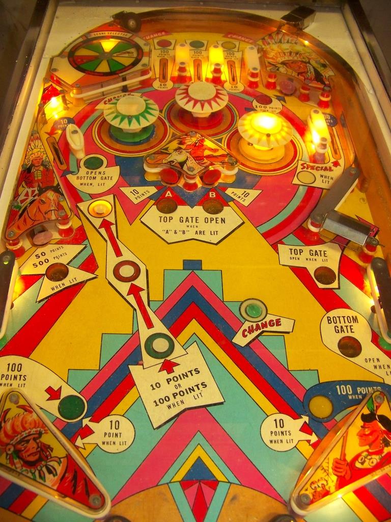 BIG CHIEF PINBALL MACHINE WILLIAMS CLASSIC Item is in used condition ...