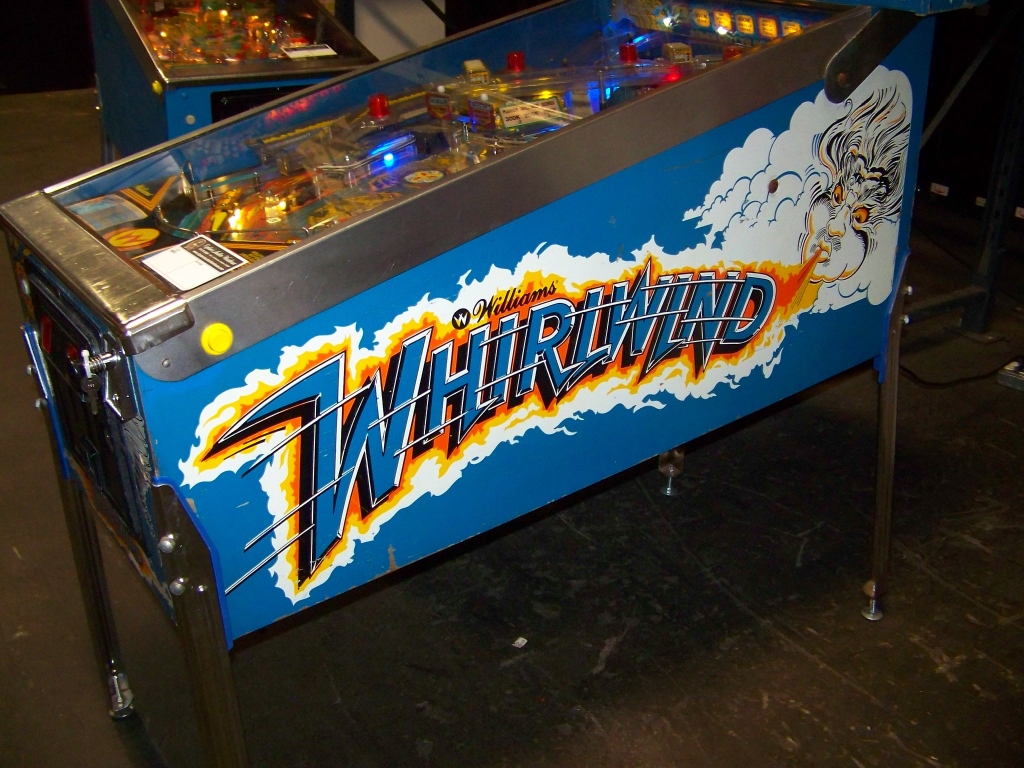 WHIRLWIND CLASSIC PINBALL MACHINE WILLIAMS Item is in used condition ...
