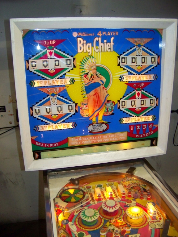 BIG CHIEF PINBALL MACHINE WILLIAMS CLASSIC Item is in used condition ...