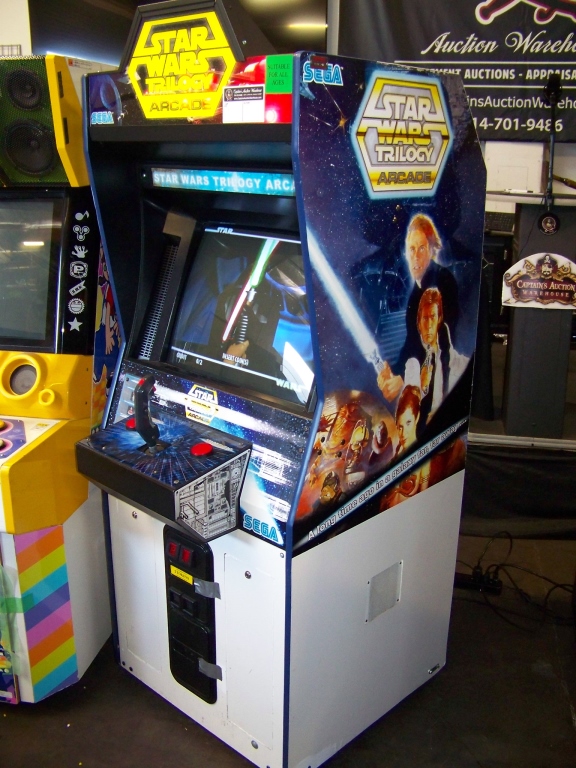 STAR WARS TRILOGY UPRIGHT ARCADE GAME SEGA Item is in used condition ...