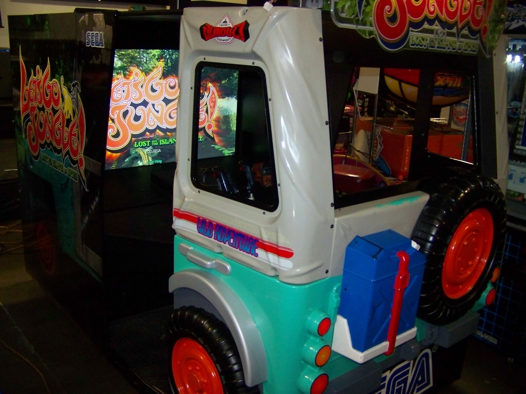 LETS GO JUNGLE DELUXE ARCADE GAME SEGA Item is in used condition ...
