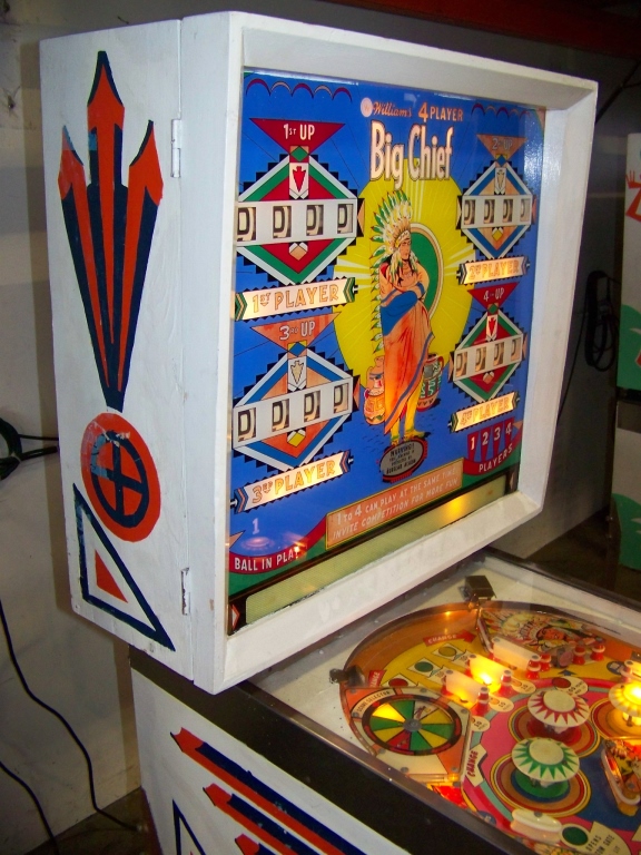 BIG CHIEF PINBALL MACHINE WILLIAMS CLASSIC Item is in used condition ...