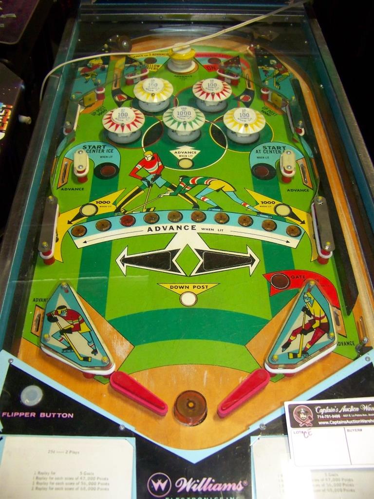OLYMPIC HOCKEY PINBALL MACHINE PROJECT Item is in used condition ...