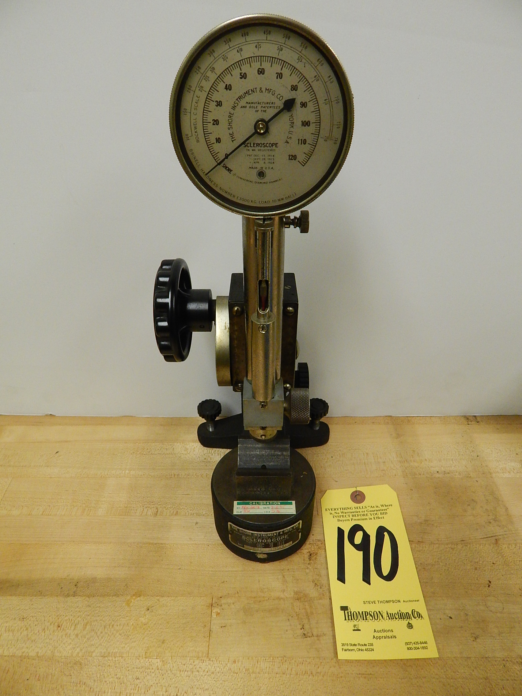 Shore Instrument Co. Scleroscope