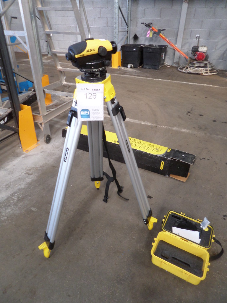 STANLEY AL 24 24X AUTO OPTICAL LEVEL WITH LASER LEVEL TRIPOD, working ...
